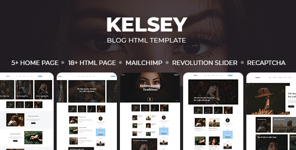 Kelsey : Blog HTML Template